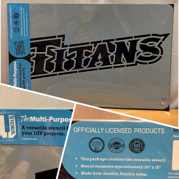 U Stencil | Party Supplies | Cal State Titans 23 X 5 Reusable Logo ...